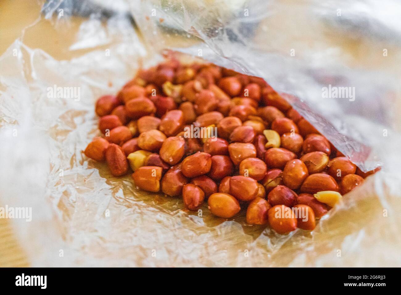 Striped Peanut Bags Outline