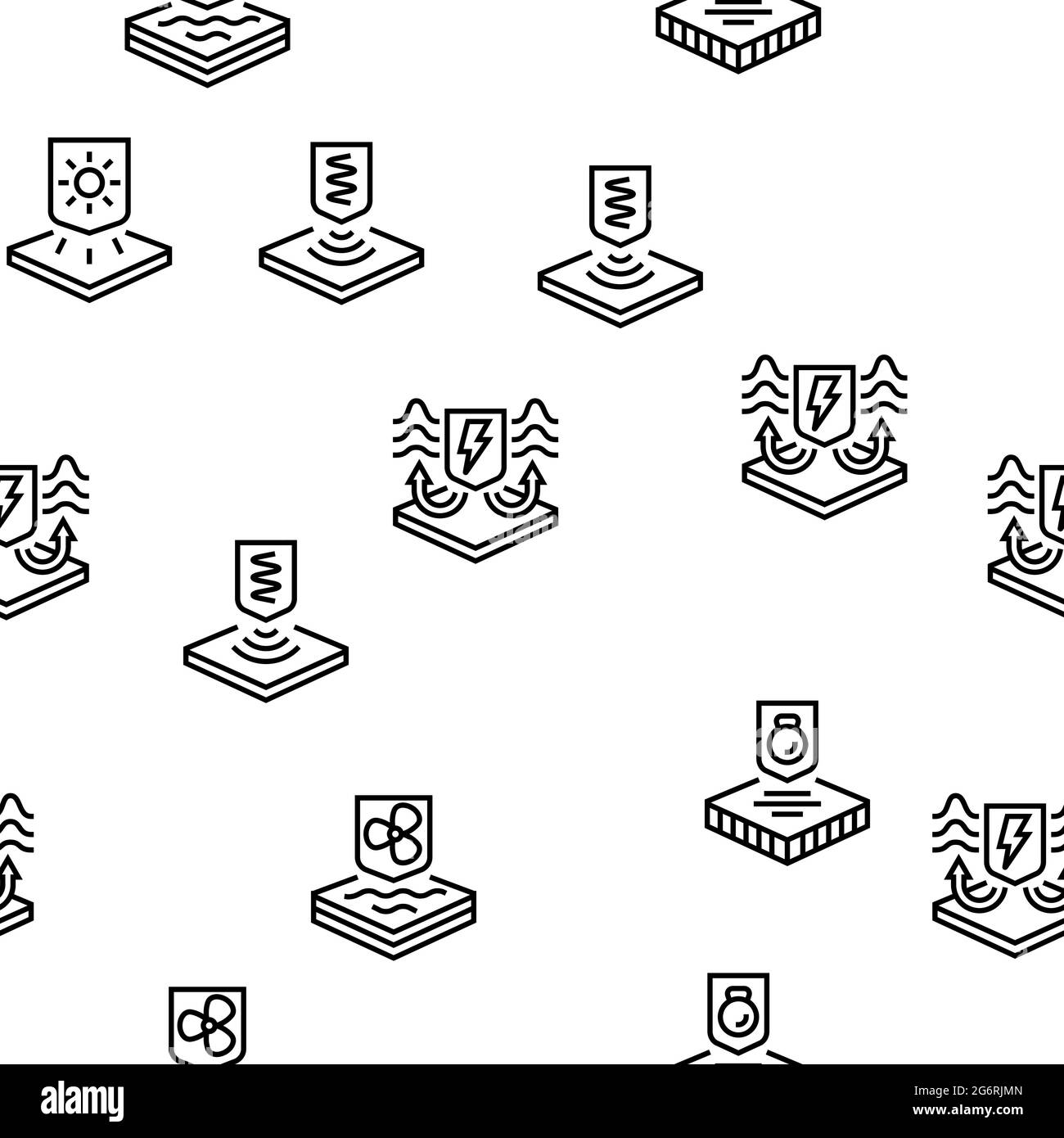 Fabrics Properties Collection Icons Set Vector Stock Vector Image & Art ...