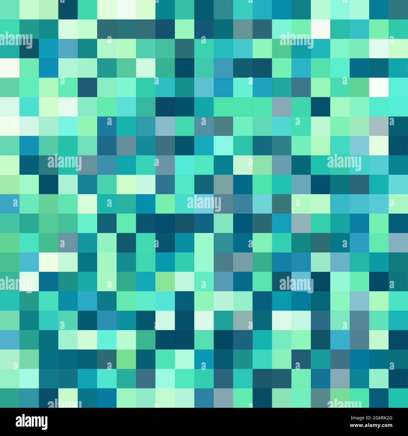 Abstract green pixel background. Raster graphic pattern with mosaic ...