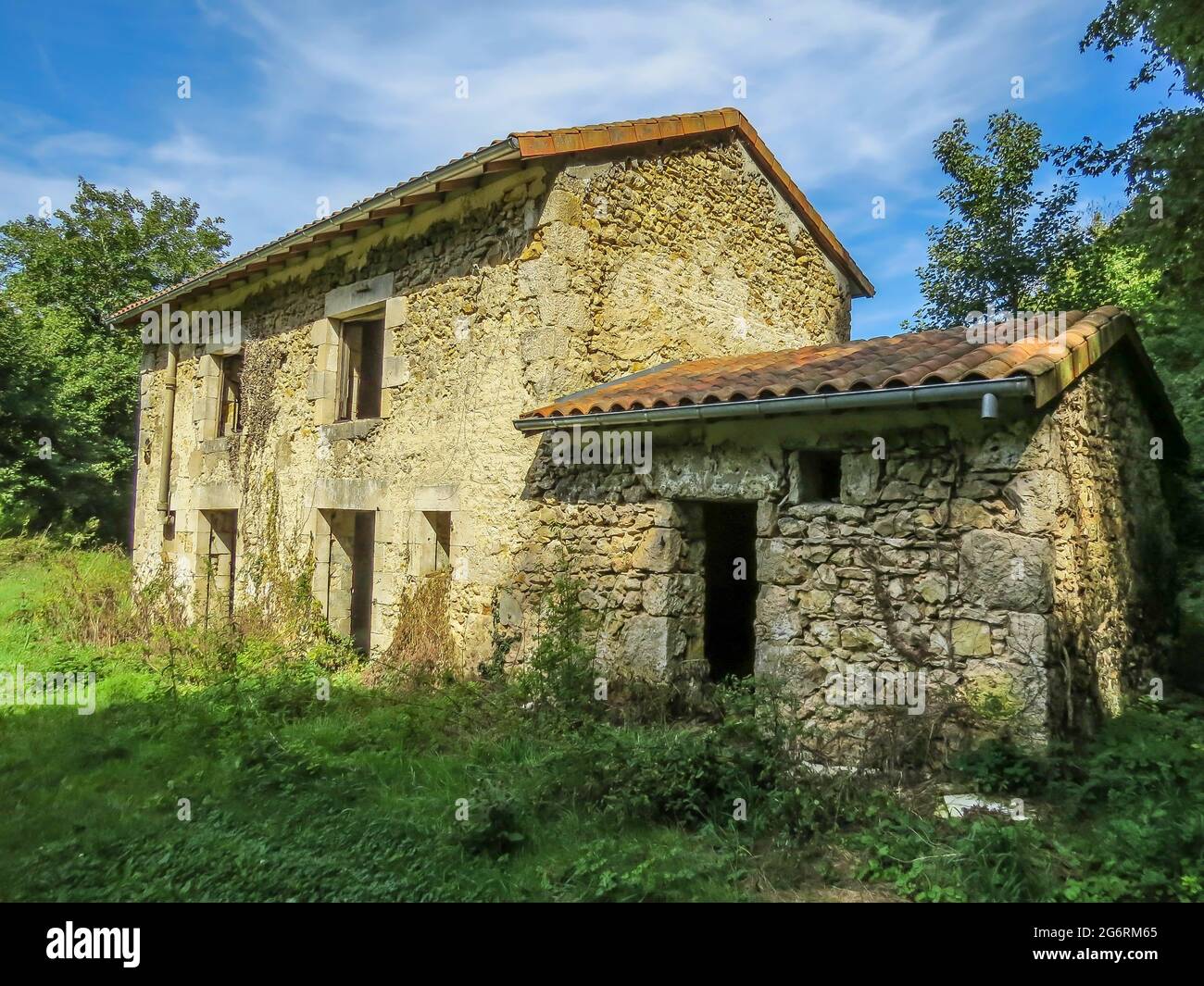 abandoned house in rural France Stock Photo - Alamy