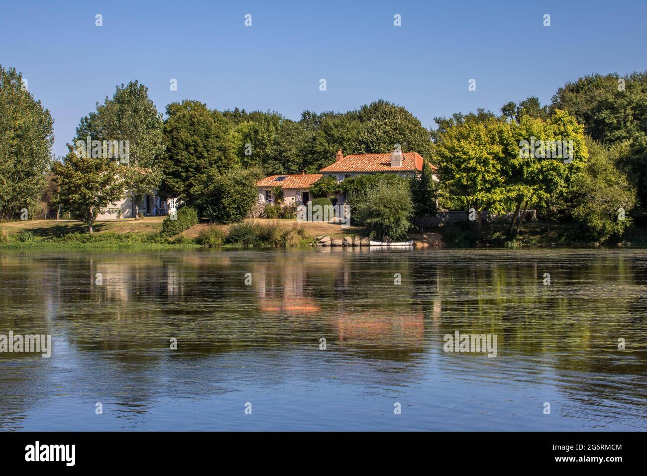 Rural landscape in france river hi-res stock photography and images - Alamy