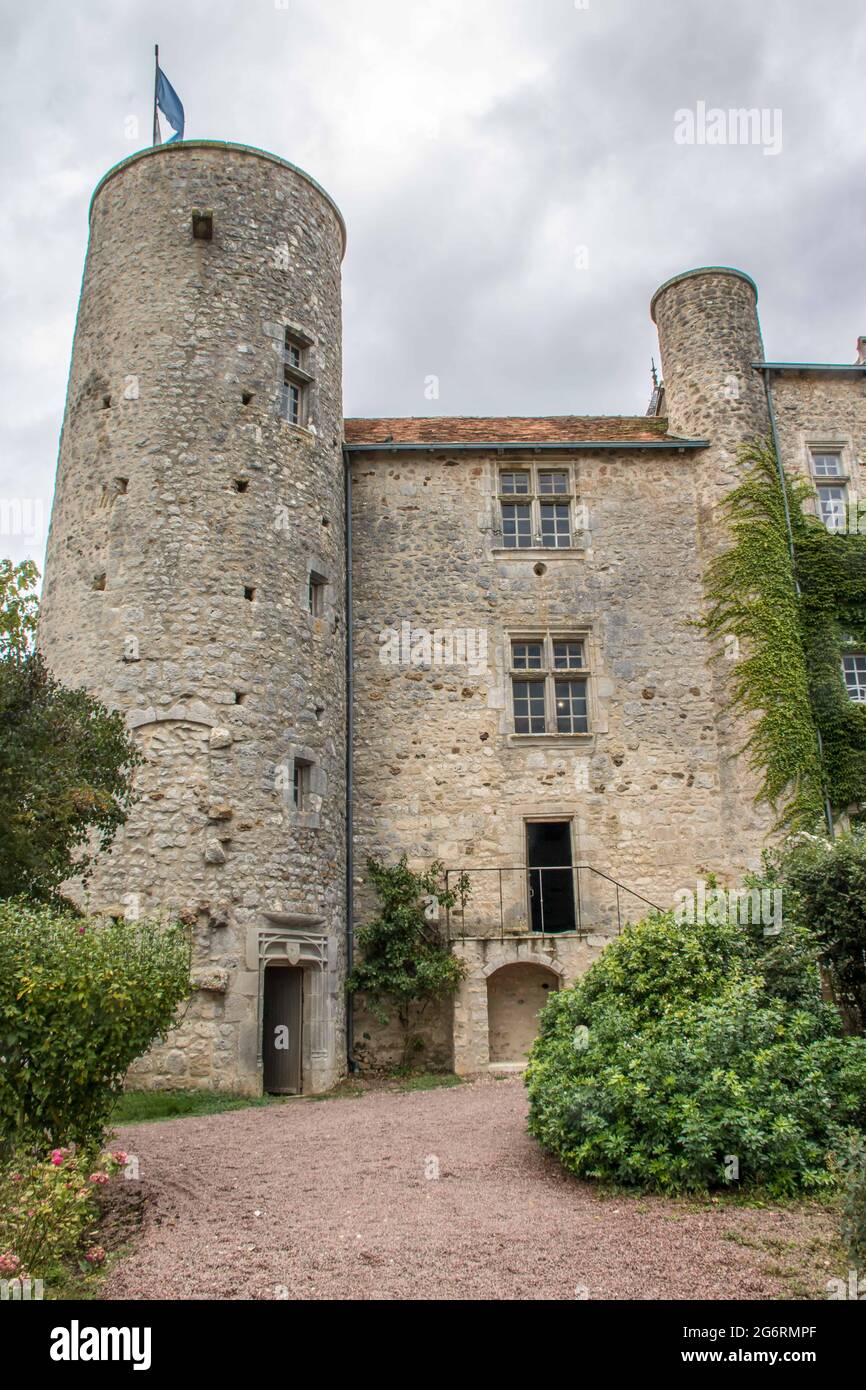 old historic Chateau de La Mothe in Persac France Stock Photo - Alamy