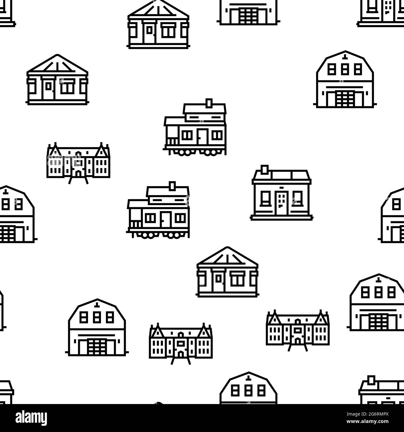 Villa wallpaper Stock Vector Images - Alamy