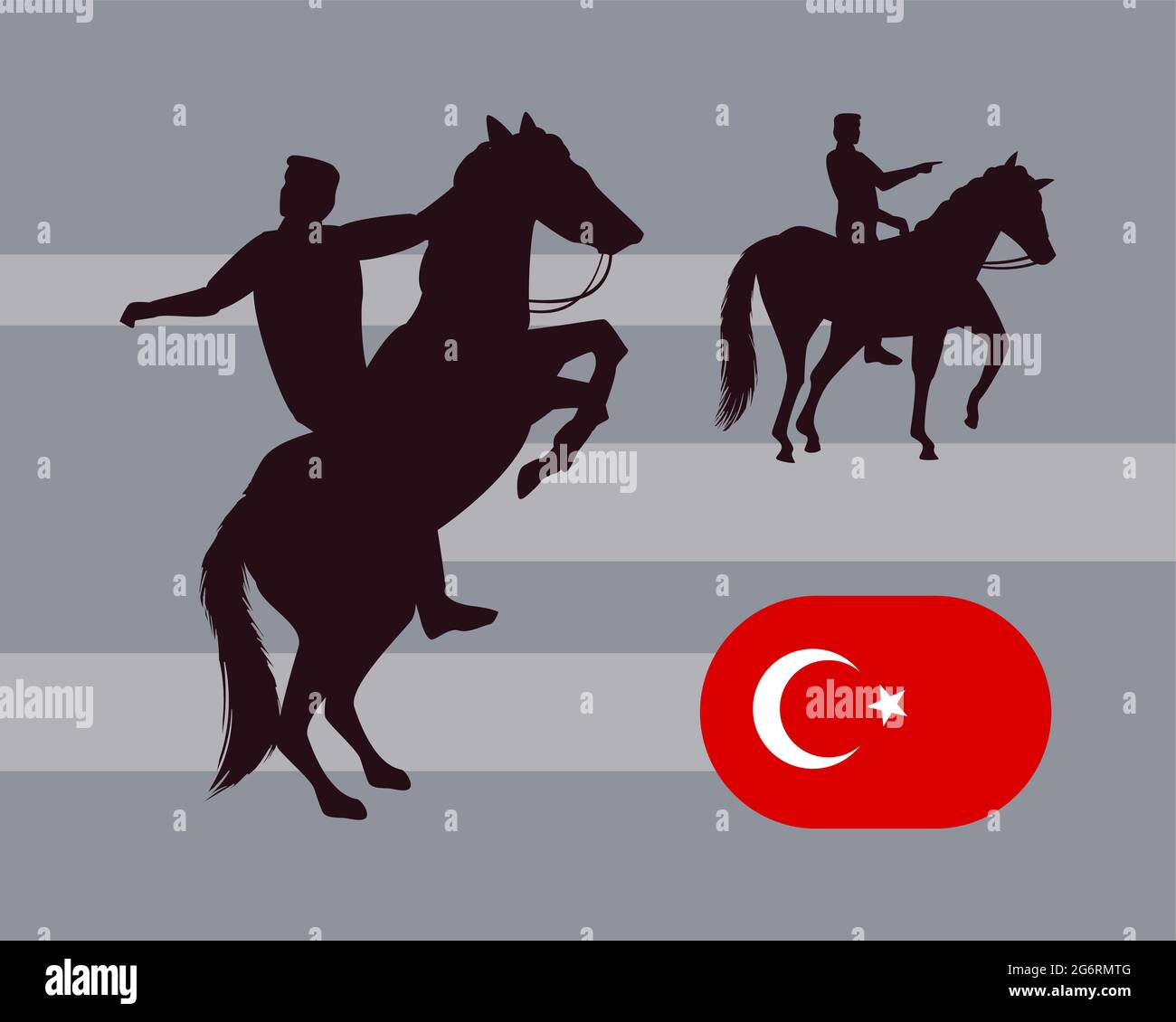 set icons of national celebration in turkey Stock Vector Image & Art ...