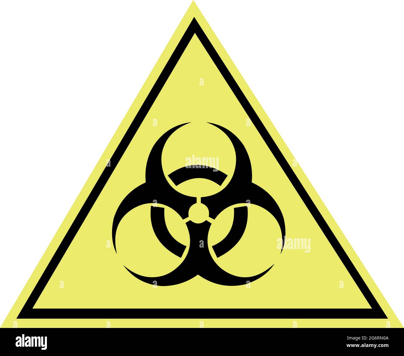 Vector emoticon illustration of biohazard symbol Stock Vector Image ...