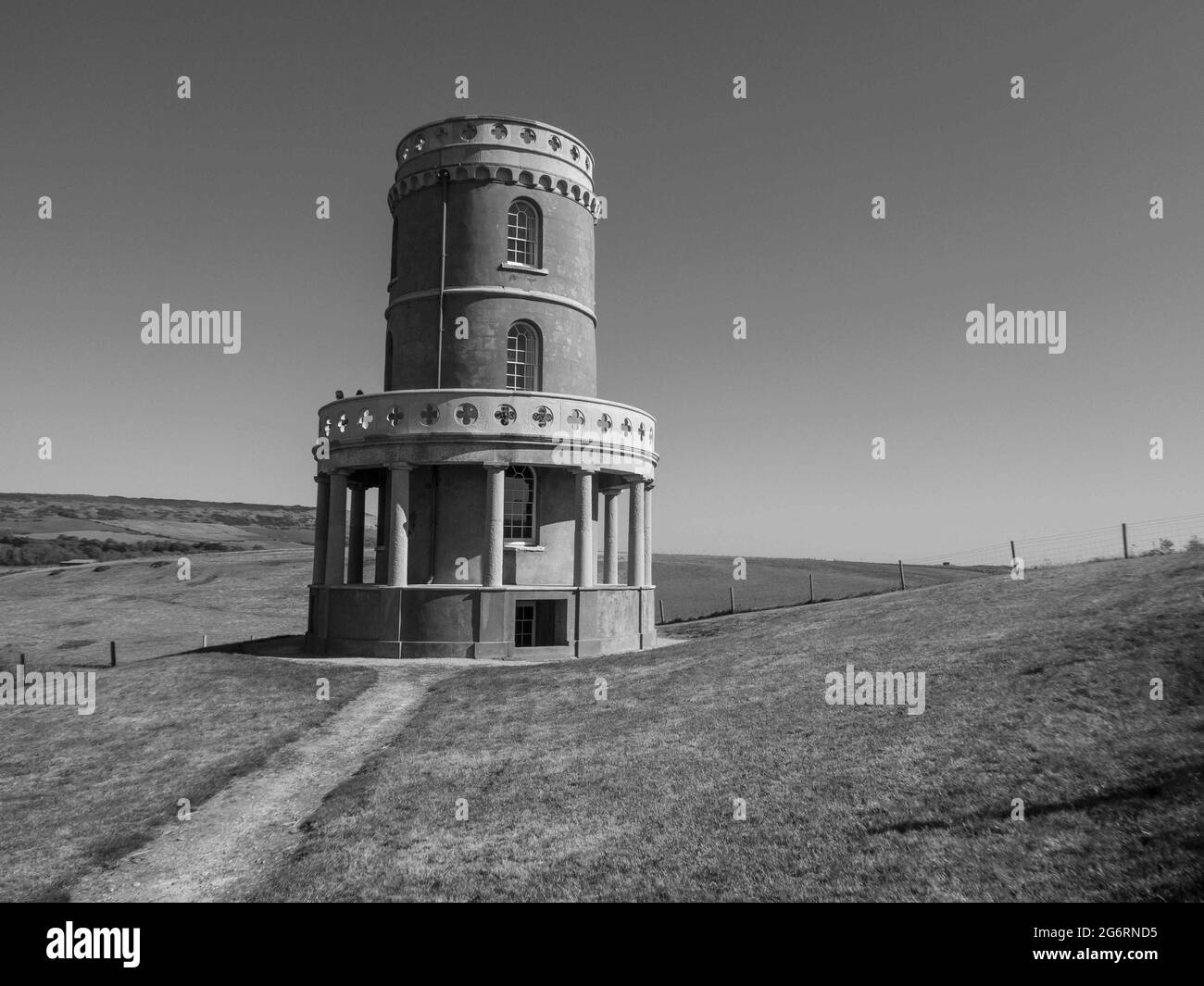 Clavell Tower a historical landmark in Kimmeridge Dorset Stock Photo ...