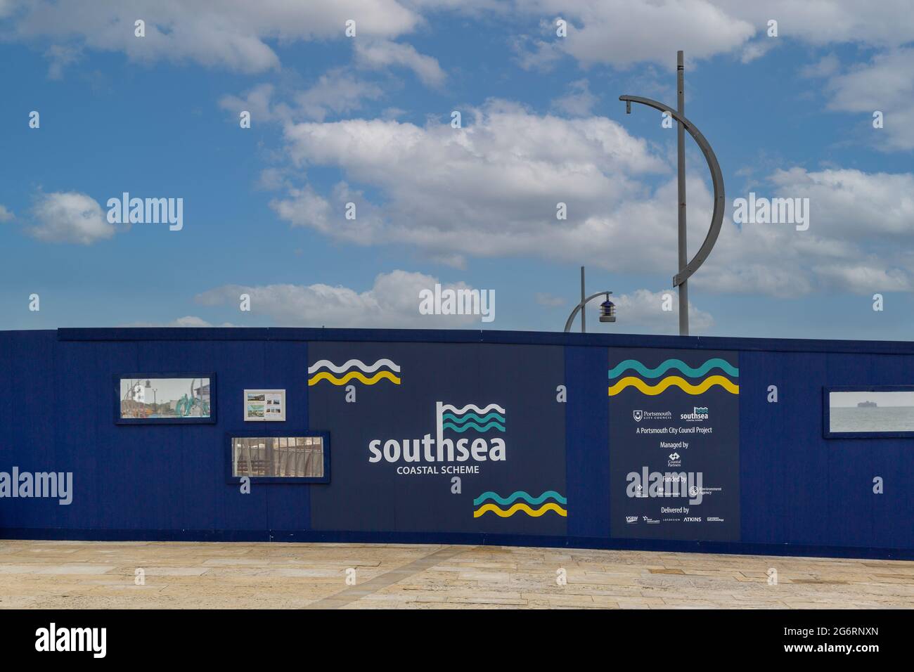 Southsea coastal scheme sign hi-res stock photography and images - Alamy