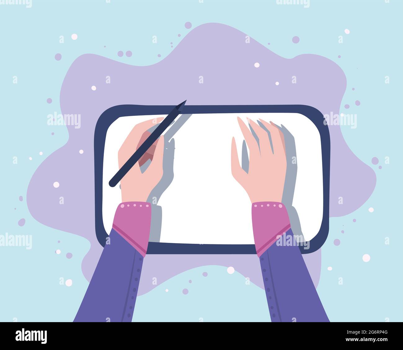 Left hand writing Stock Vector Images - Alamy