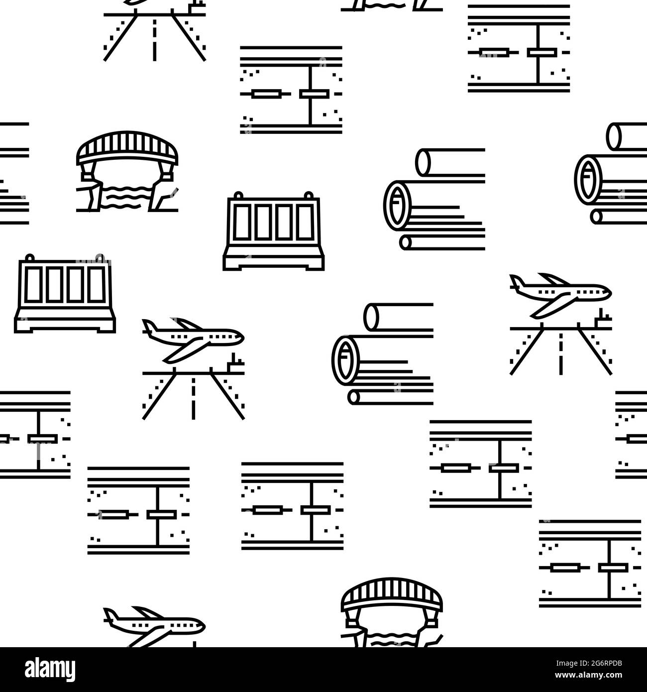 Concrete floor beams Stock Vector Images - Alamy