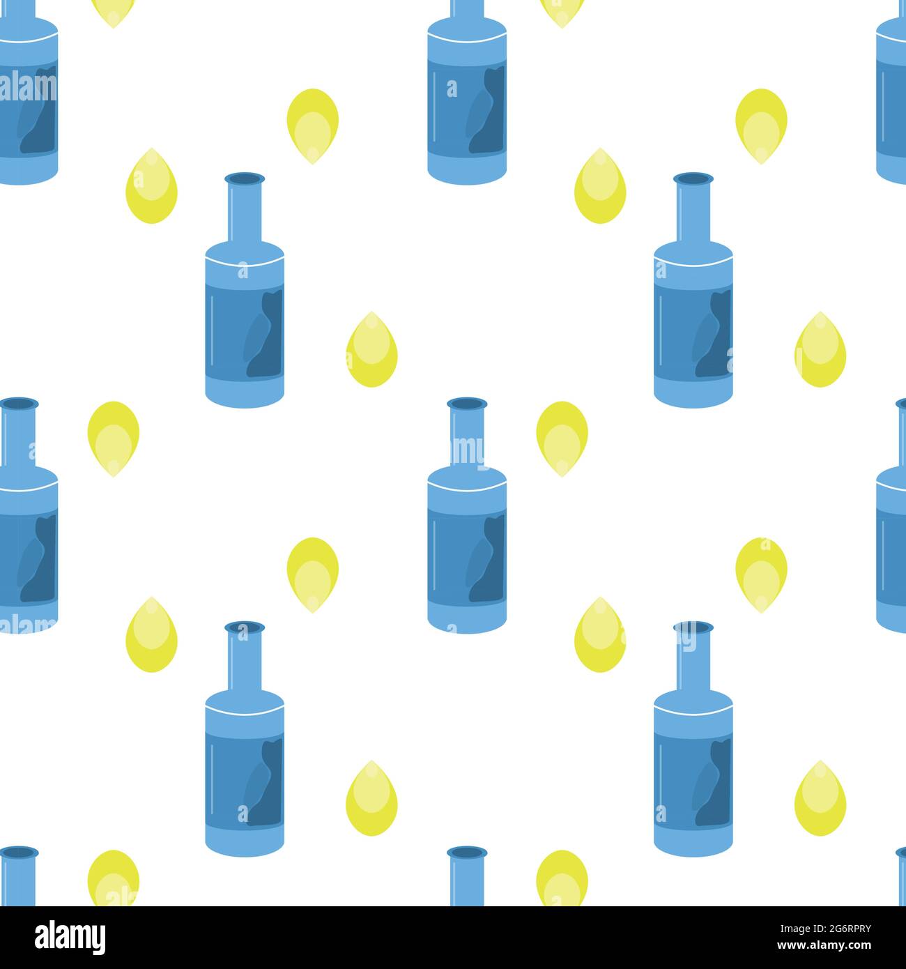 Seamless pattern, bottles of alcohol on a white background - Vector ...