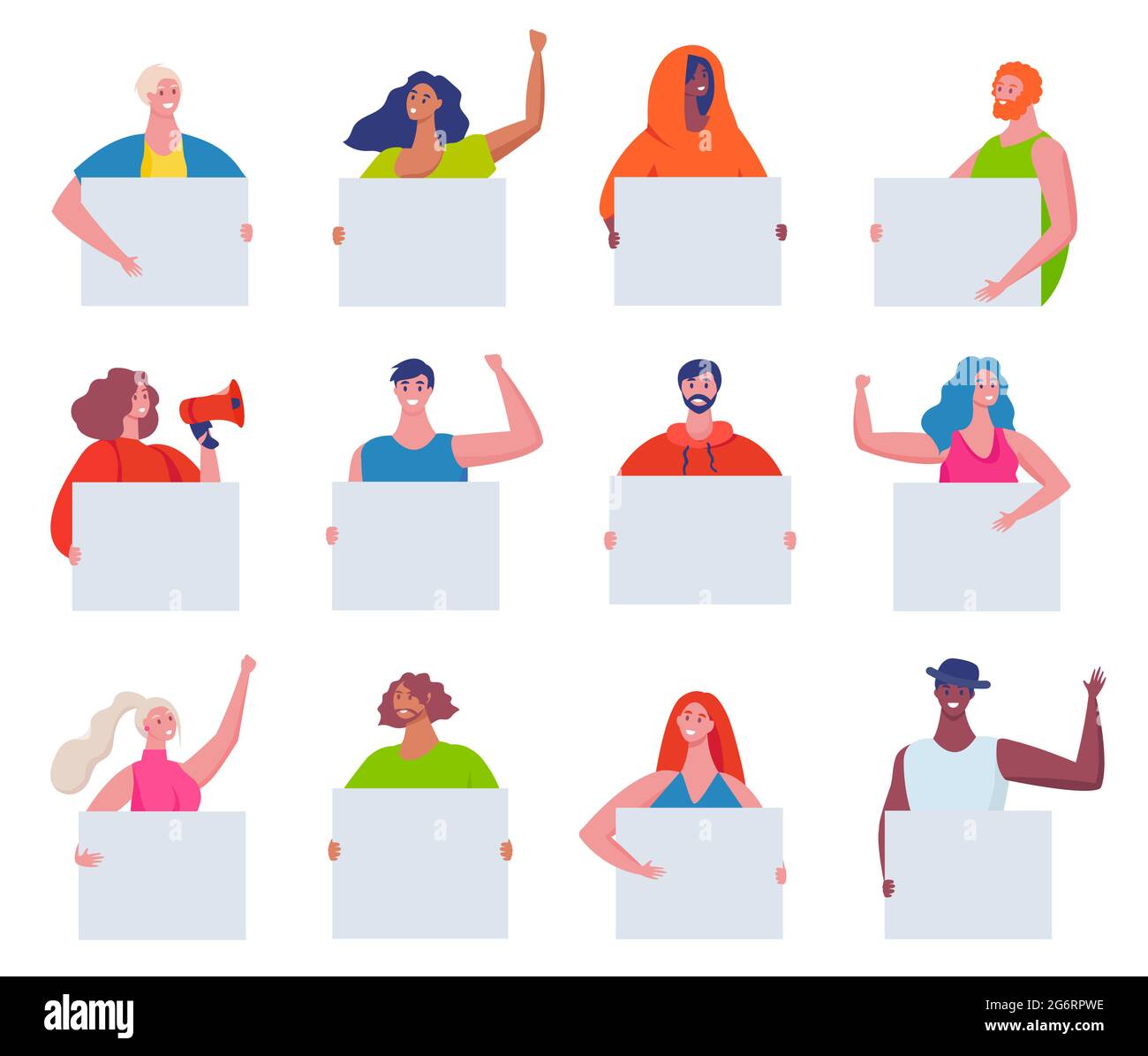 Protest signs and banners Stock Vector Images - Alamy