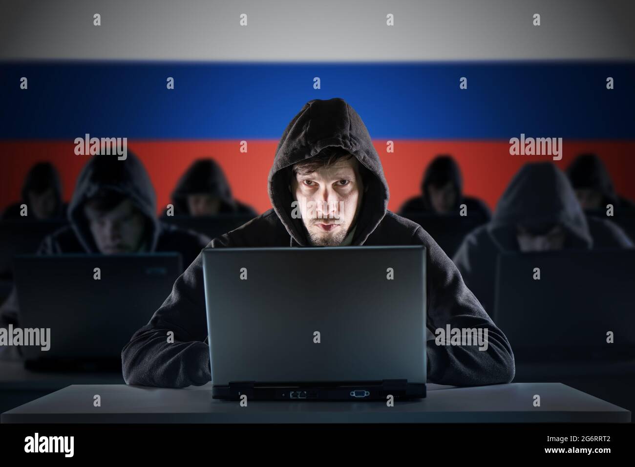 Russian hacker flag hi-res stock photography and images - Alamy