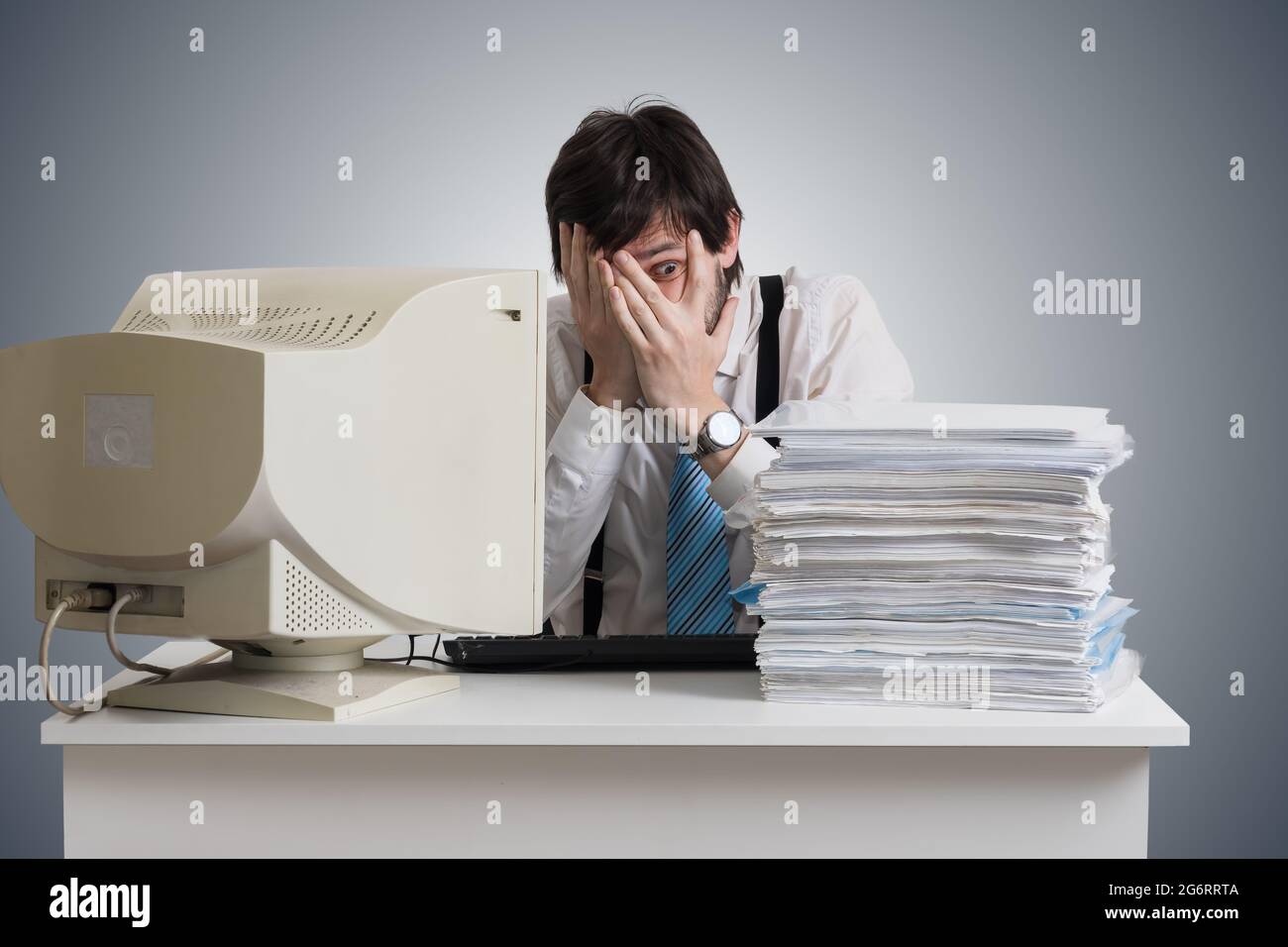 Person computer stack data hi-res stock photography and images - Alamy