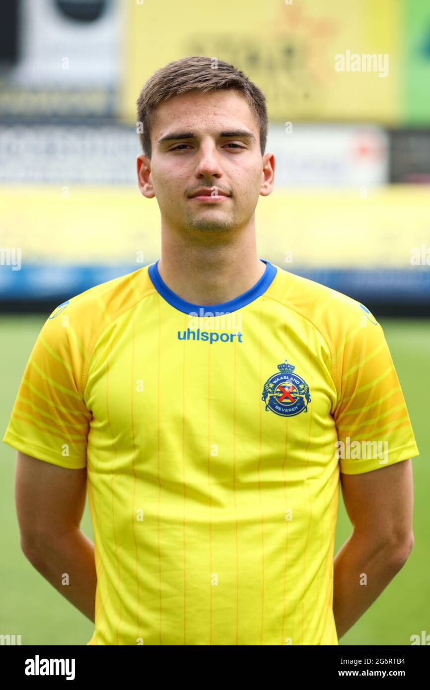 Waasland-Beveren's Nikola Pejcic poses for the photographer at the 2021 ...