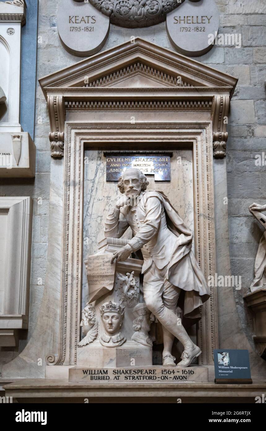 Shakespeare statue westminster abbey hi-res stock photography and ...