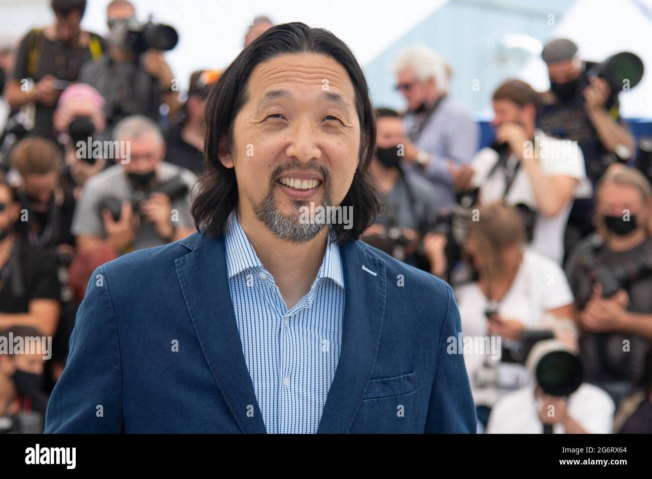 Kogonada attending the After Yang Photocall as part of the 74th Cannes ...