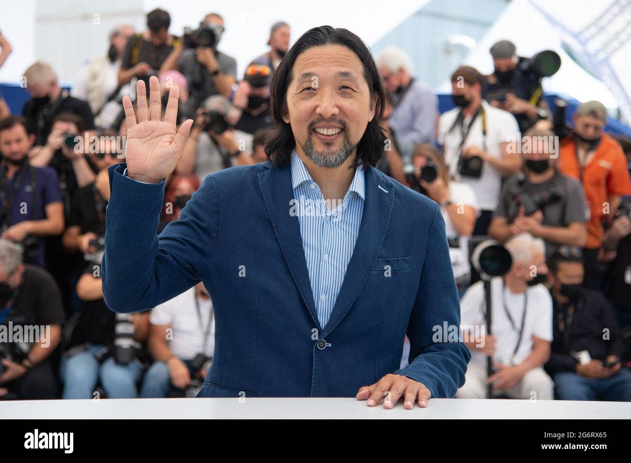 Kogonada attending the After Yang Photocall as part of the 74th Cannes ...