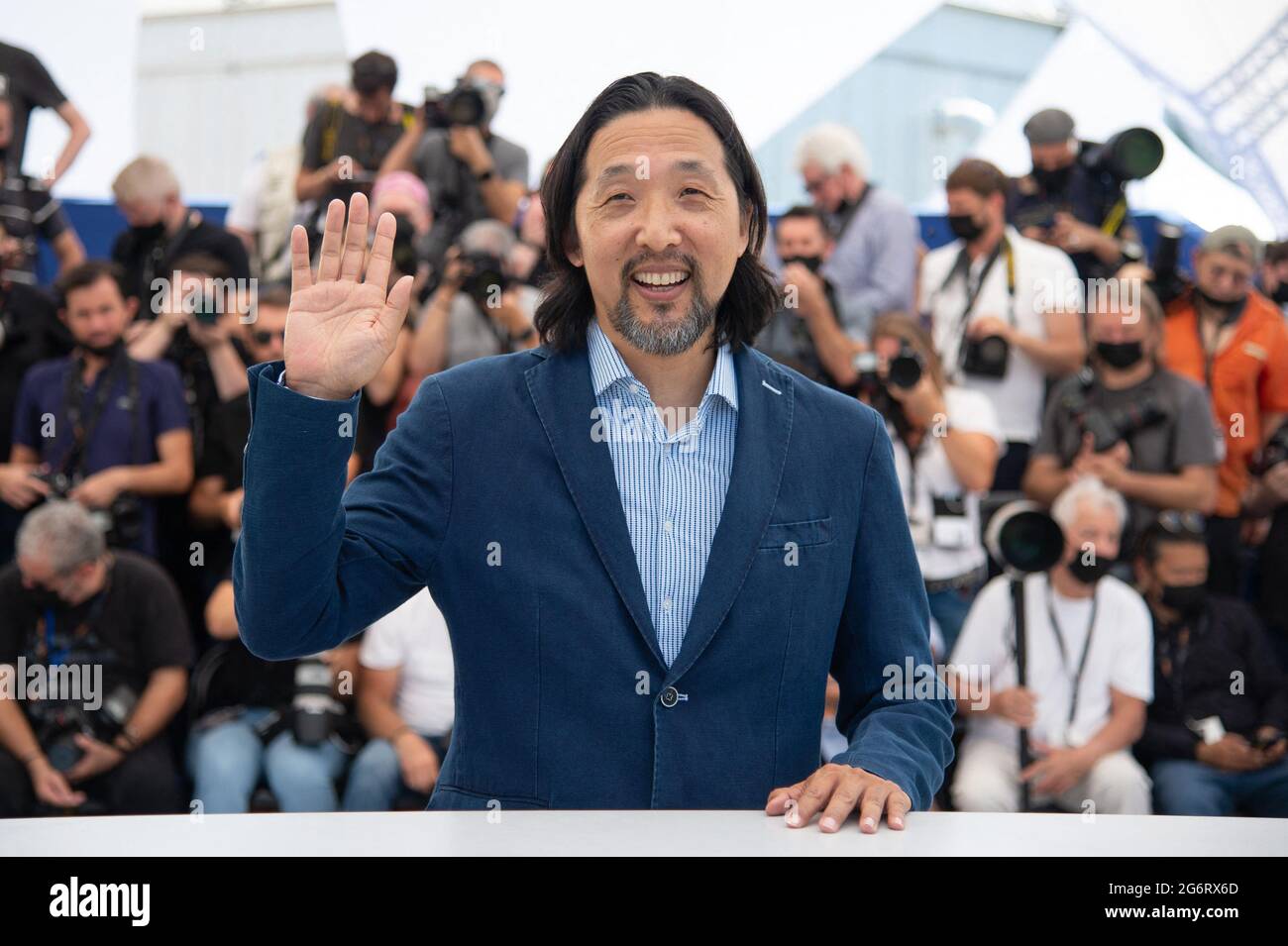 Kogonada attending the After Yang Photocall as part of the 74th Cannes ...