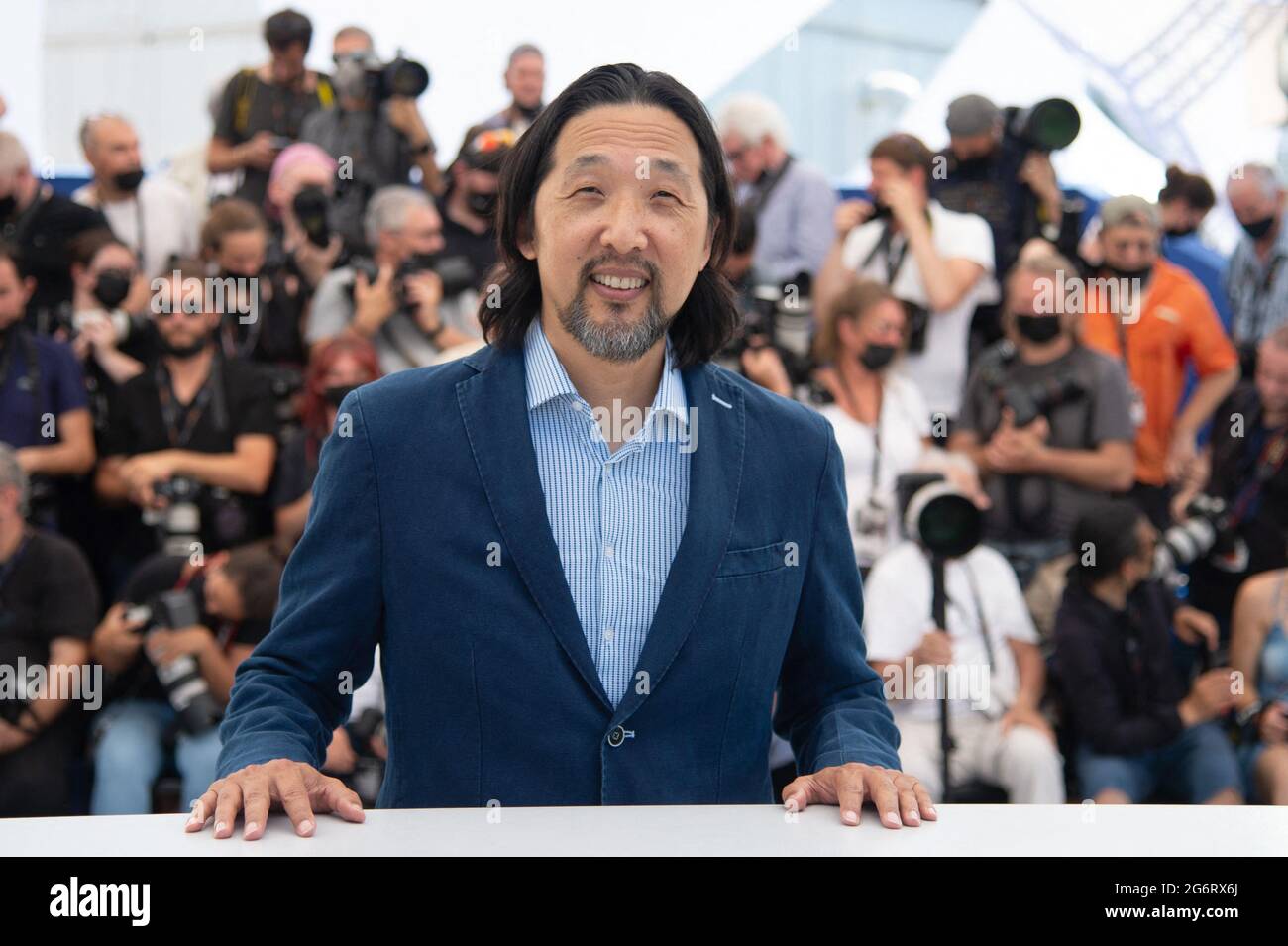 Kogonada attending the After Yang Photocall as part of the 74th Cannes ...