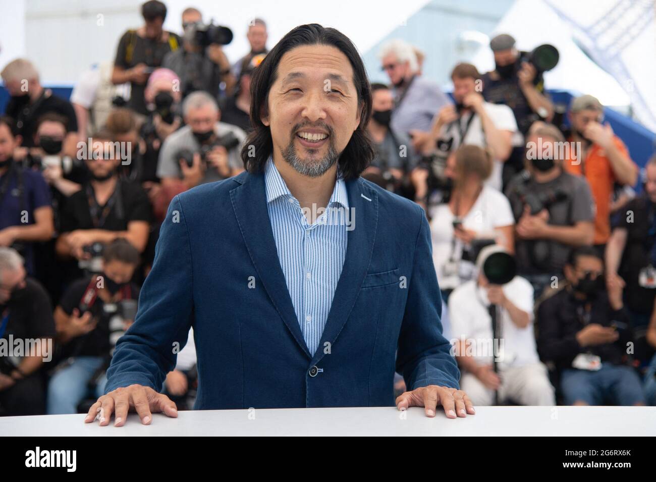 Kogonada attending the After Yang Photocall as part of the 74th Cannes ...