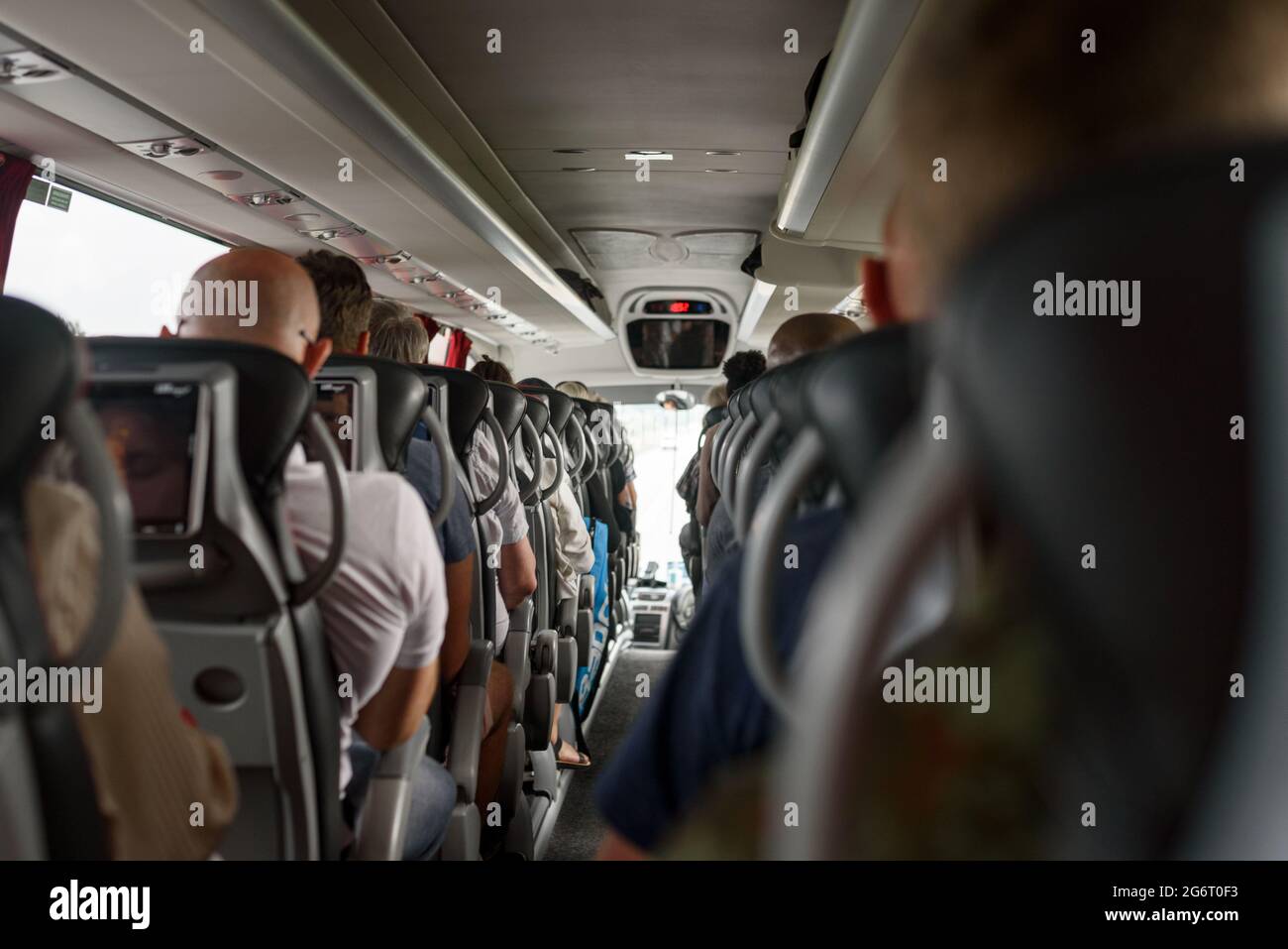 People inside bus hi-res stock photography and images - Alamy