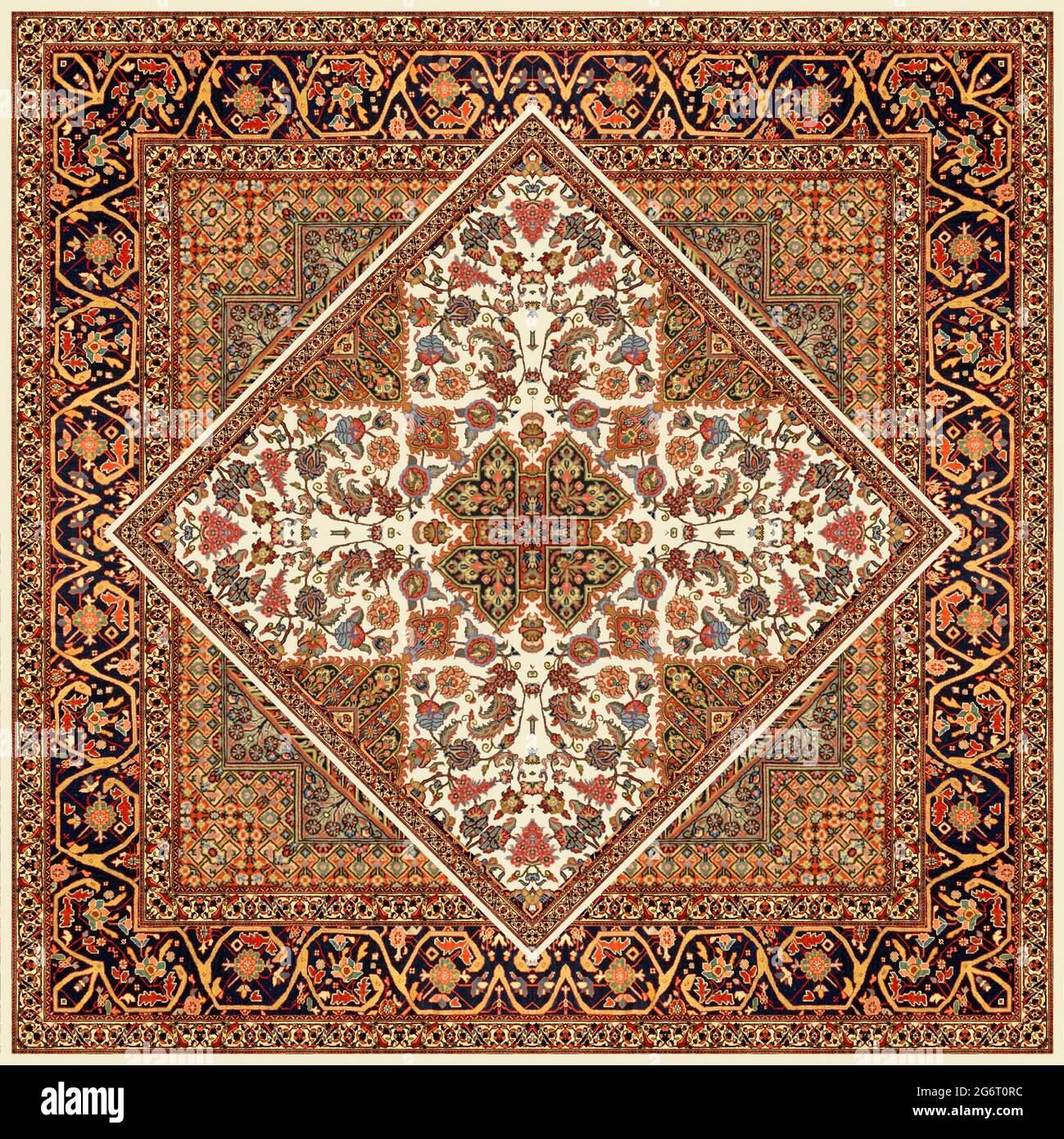 Traditional Scarf Design Stock Photo - Alamy