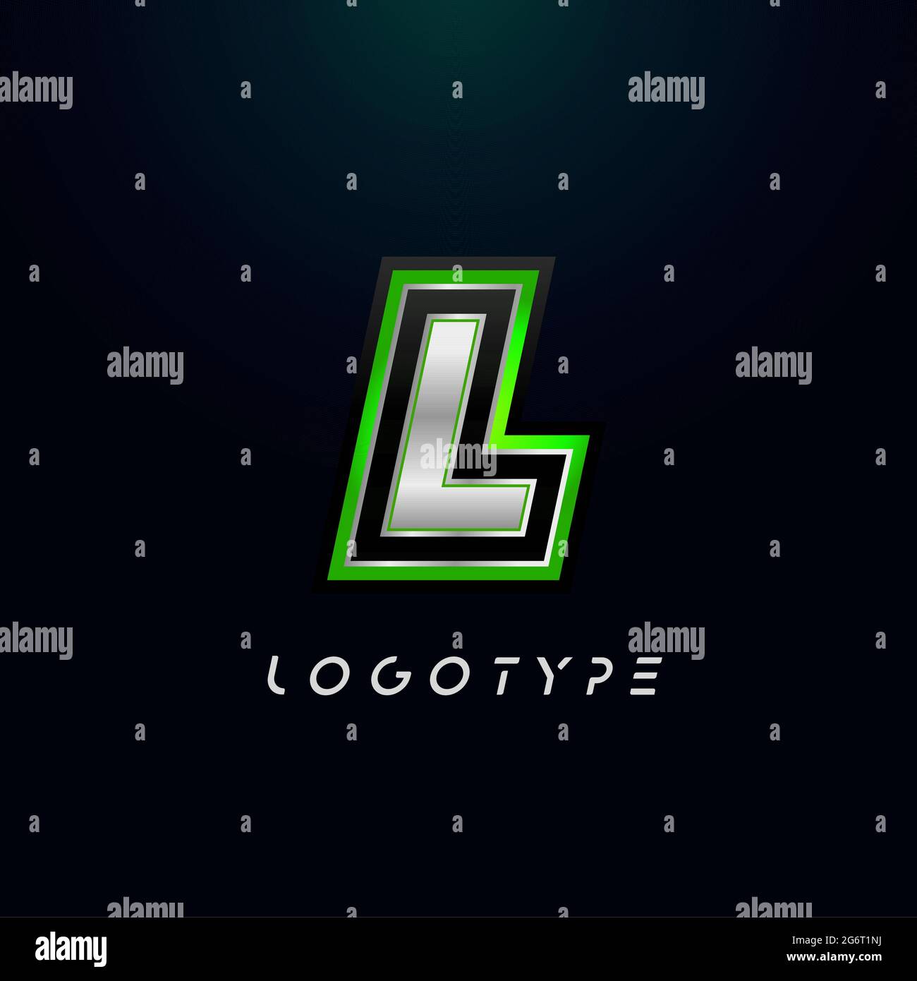 Letter L for video game logo and super hero monogram. Sport gaming ...