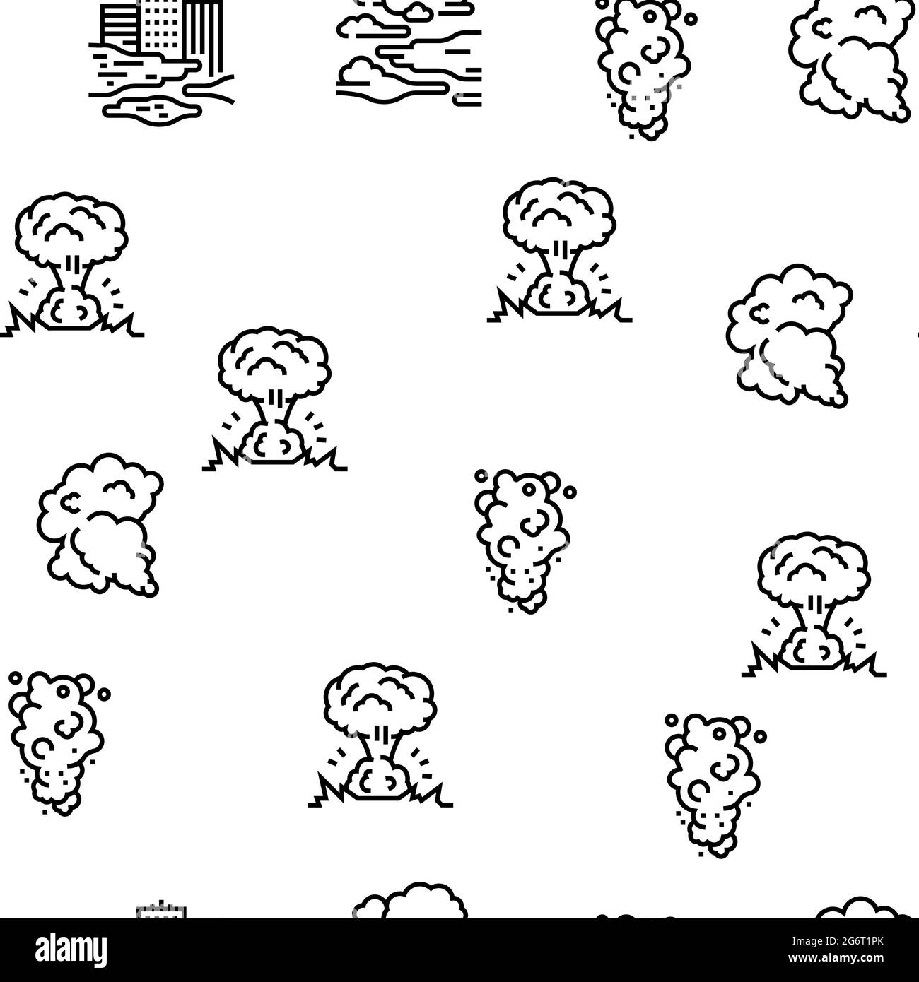 Smoke And Fog Steam Vector Seamless Pattern Stock Vector Image & Art ...