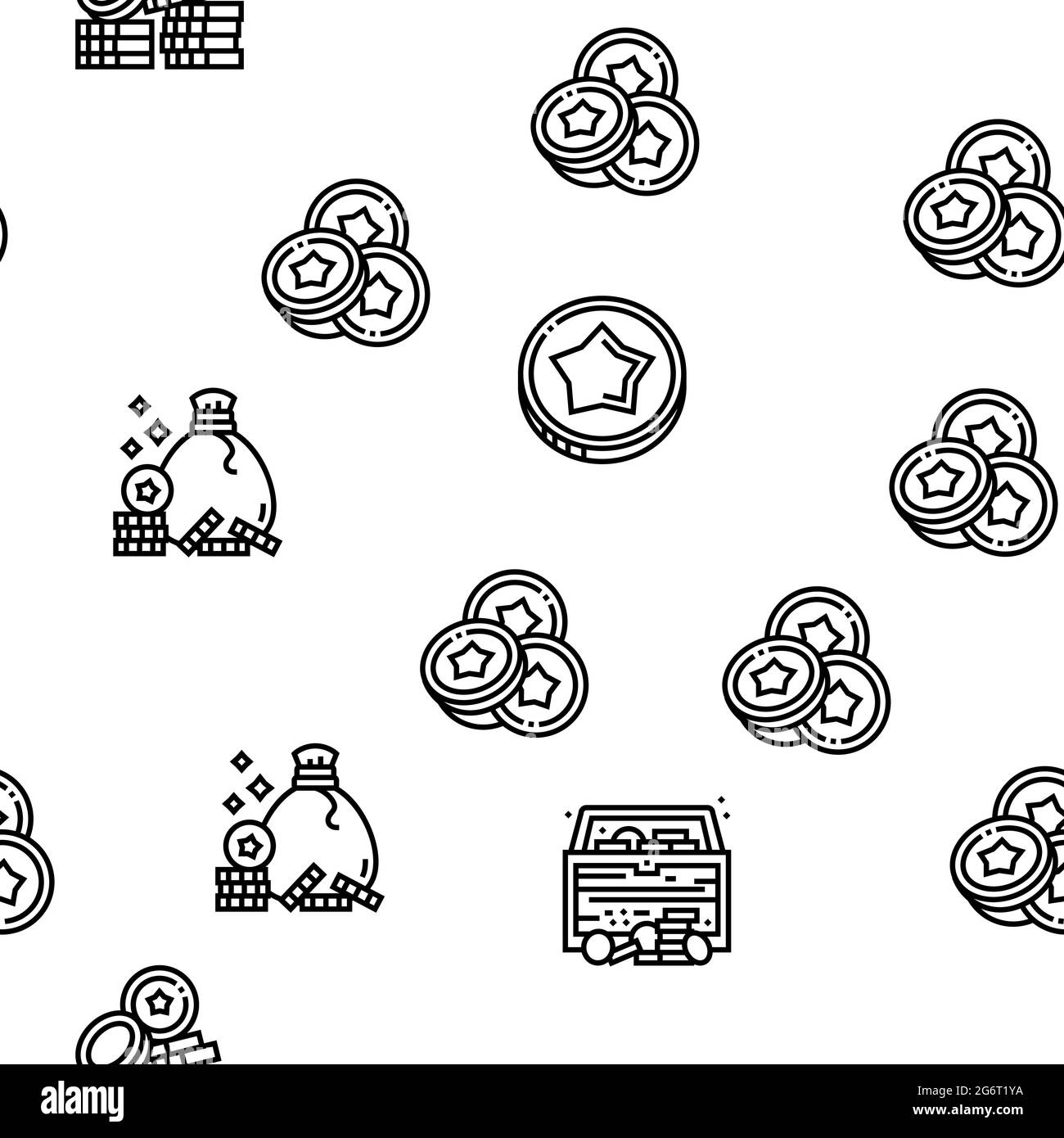 Currency Video Games Vector Seamless Pattern Stock Vector Image & Art ...