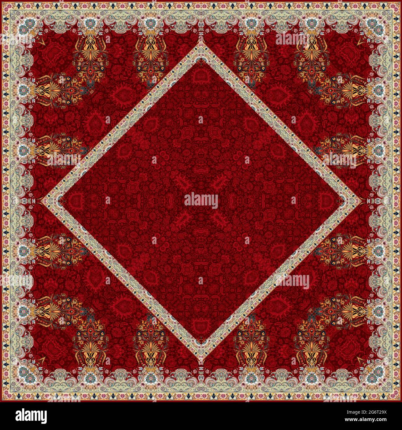 Traditional Scarf Design Stock Photo - Alamy