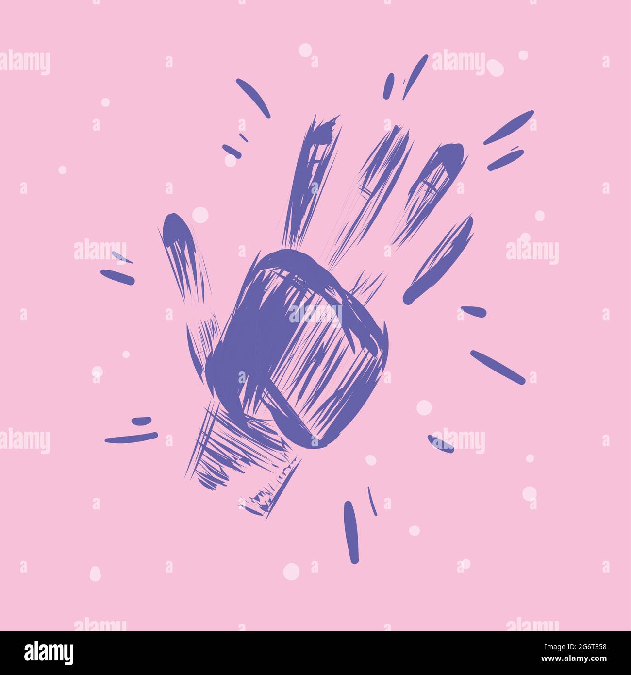 poster of left hand indicating stop Stock Vector Image & Art - Alamy