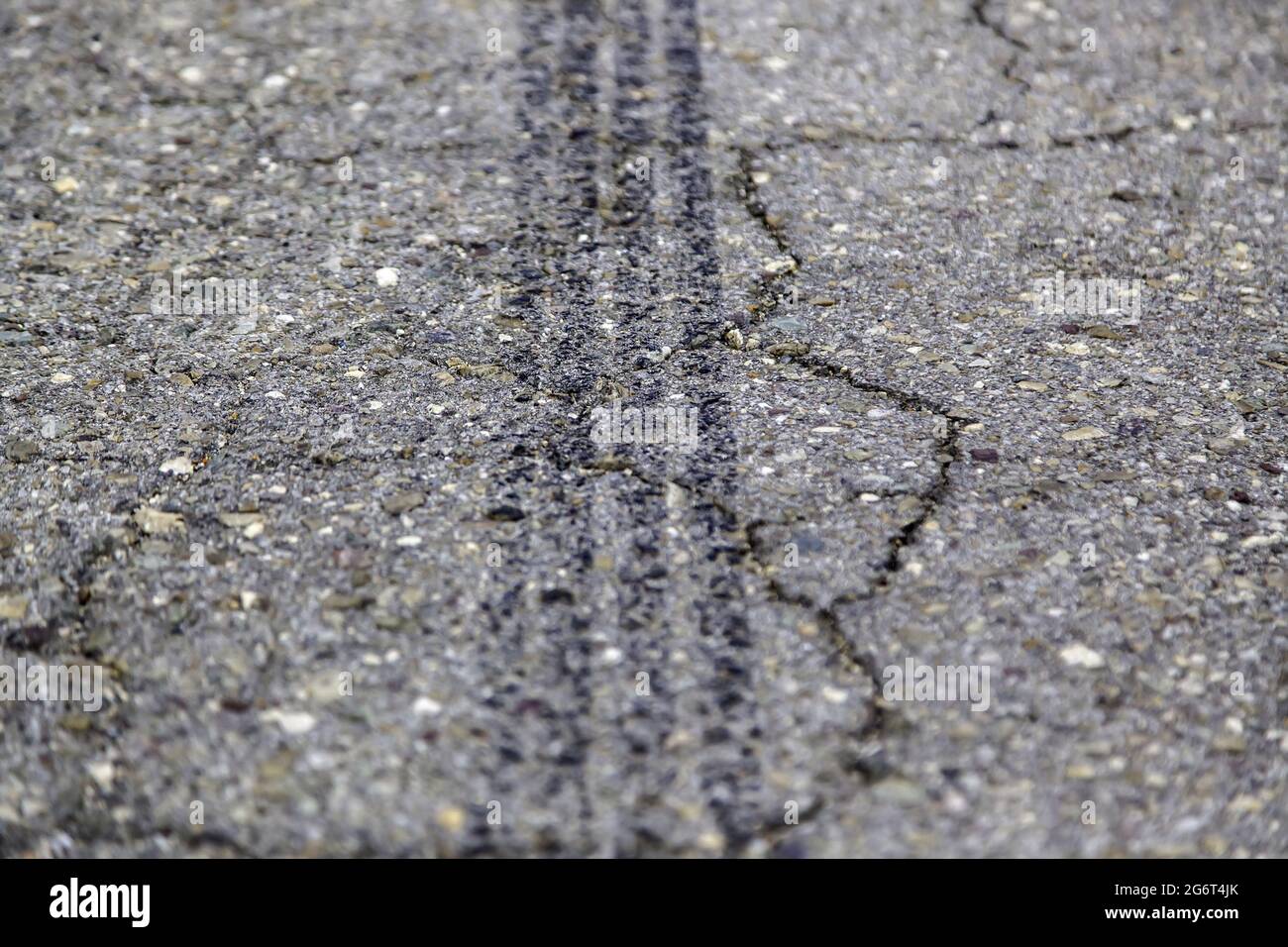 Detail of marks of some vehicle wheels Stock Photo - Alamy