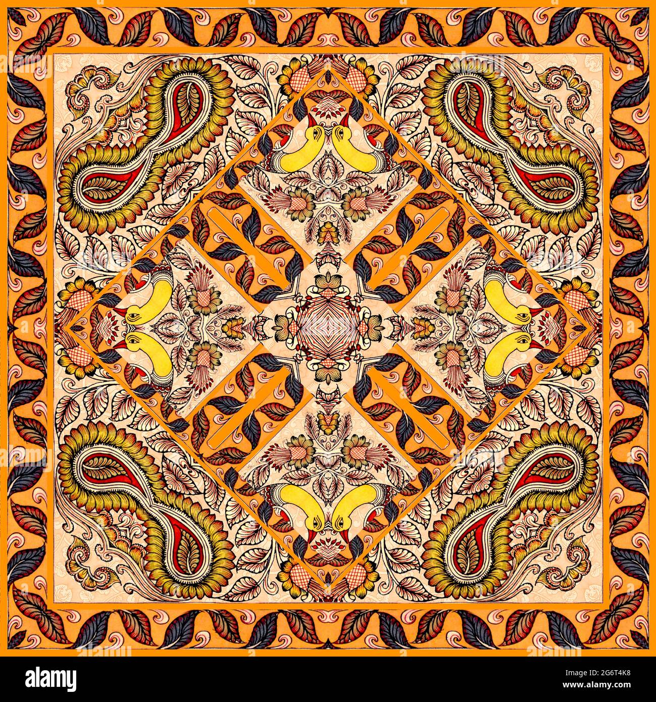 Traditional Scarf Design Stock Photo - Alamy