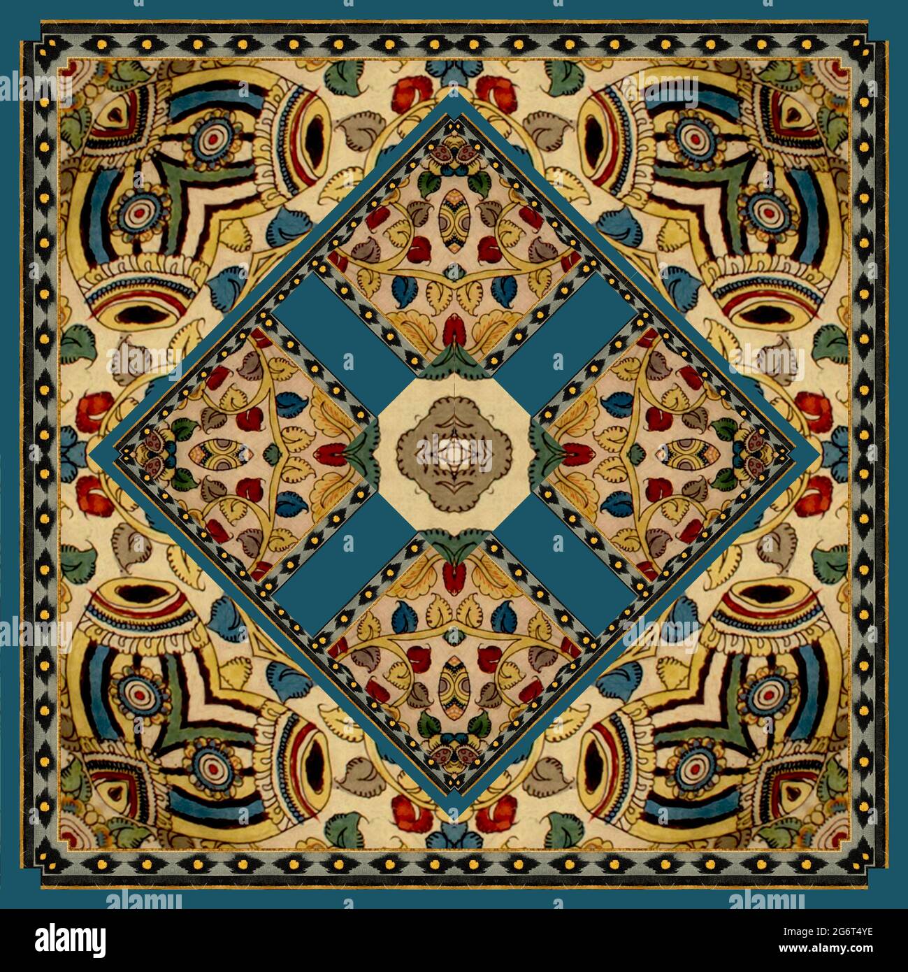 Traditional Scarf Design Stock Photo - Alamy