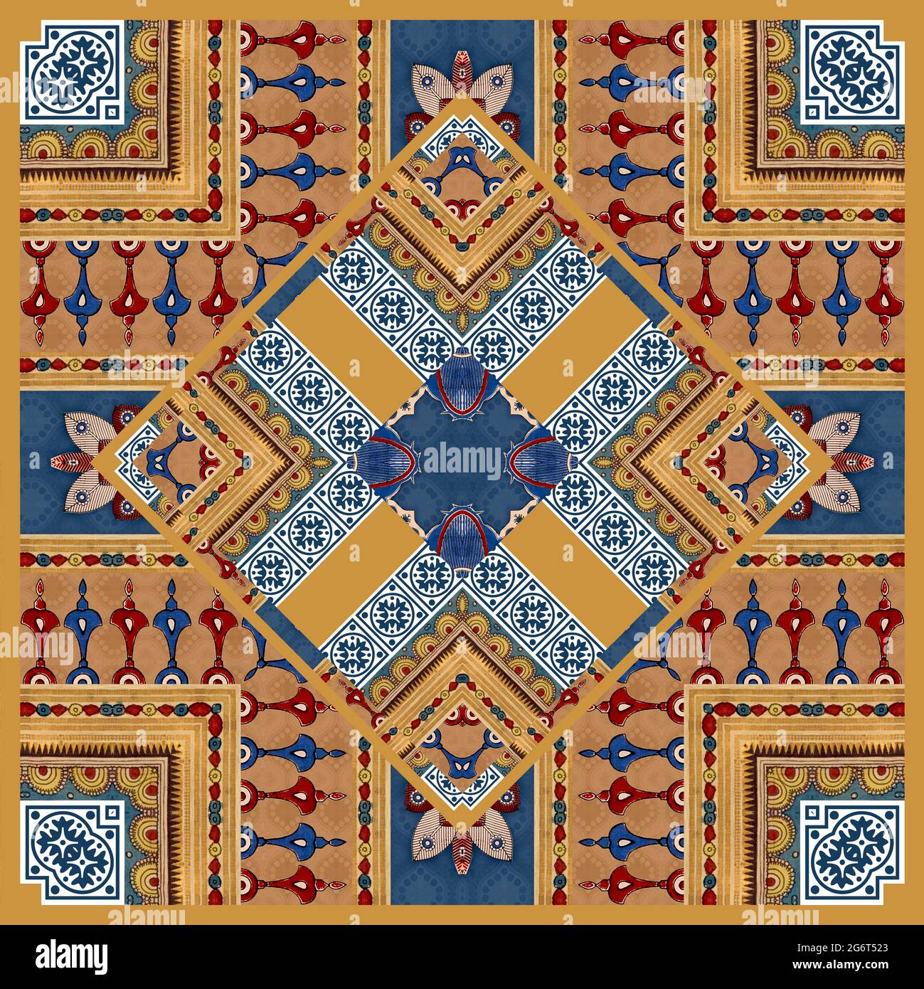 Traditional Scarf Design Stock Photo - Alamy