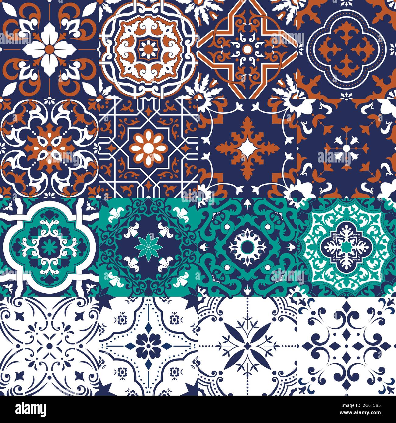 Tile Print Wallpaper