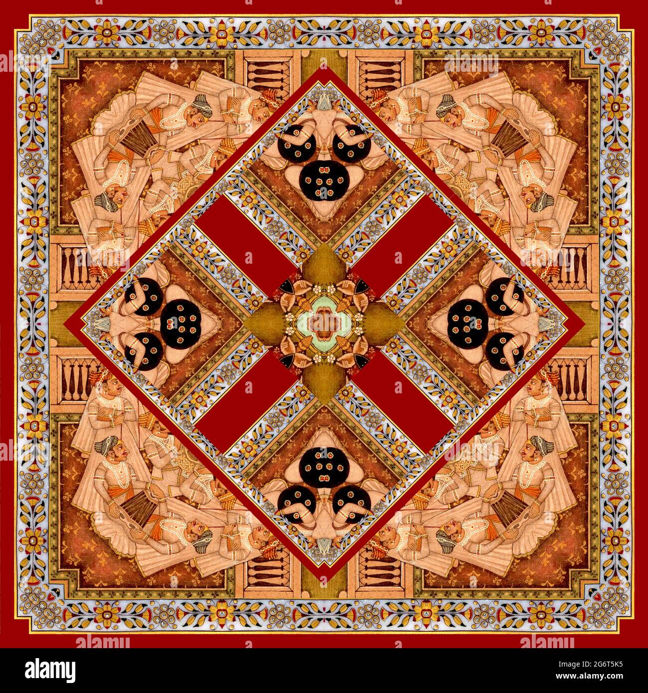 Traditional Scarf Design Stock Photo - Alamy