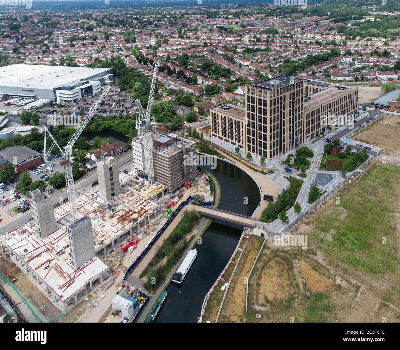 Greenford Quay development, Ealing, London, England Stock Photo - Alamy