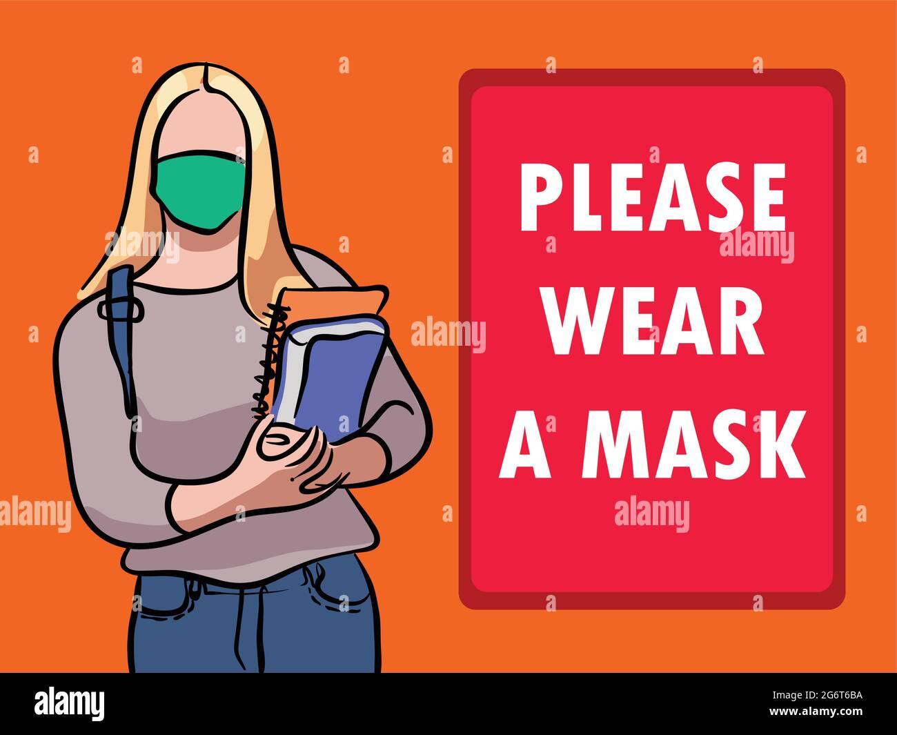 Face mask required sign. Protective measures against coronavirus COVID ...