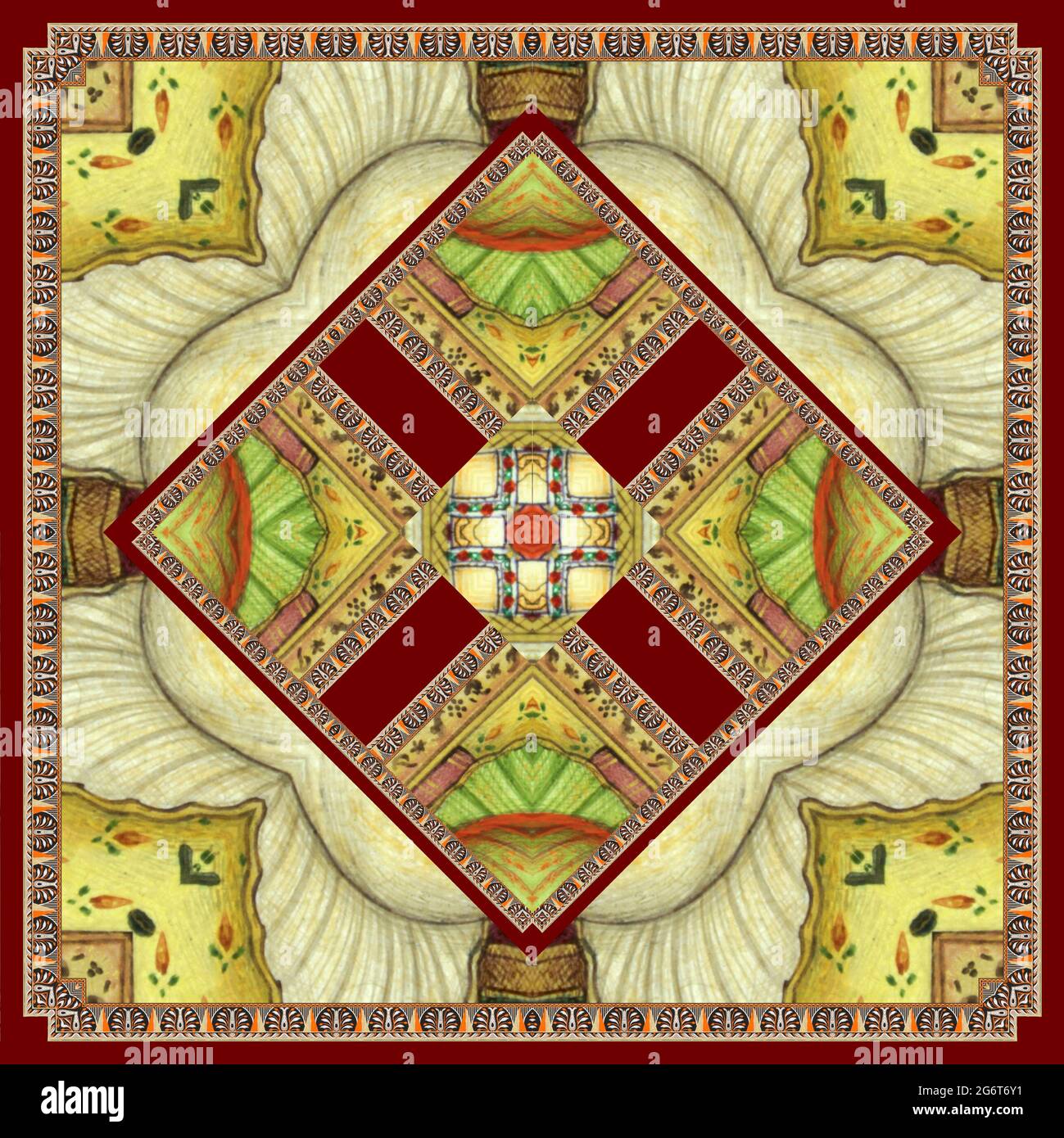 Traditional Scarf Design Stock Photo - Alamy