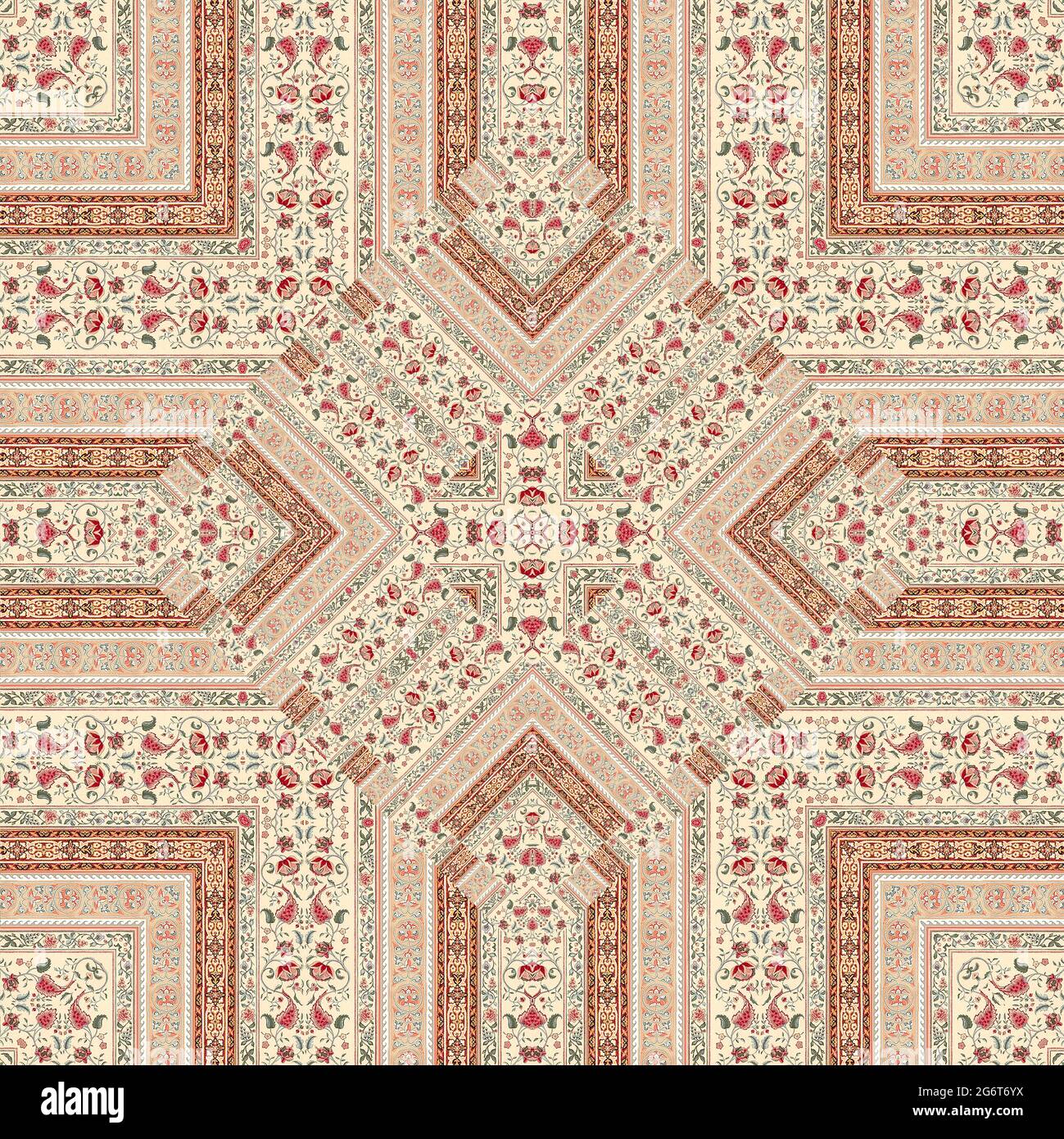 Traditional Scarf Design Stock Photo - Alamy