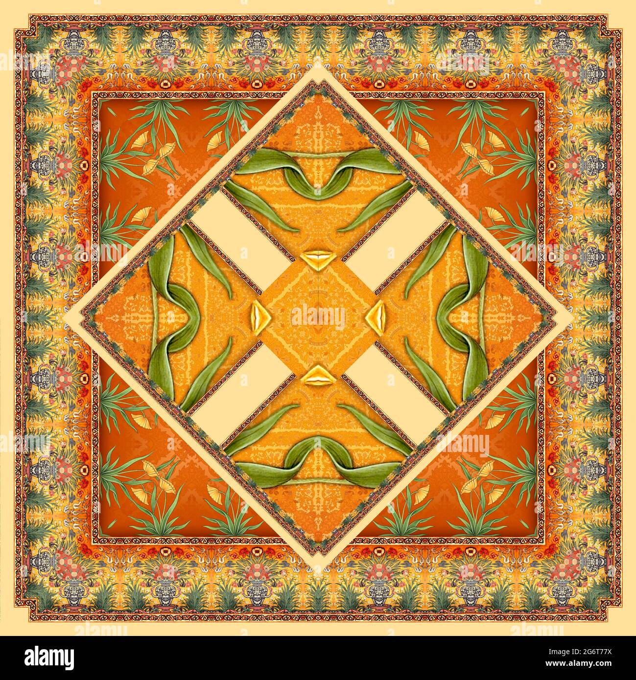 Traditional Scarf Design Stock Photo - Alamy