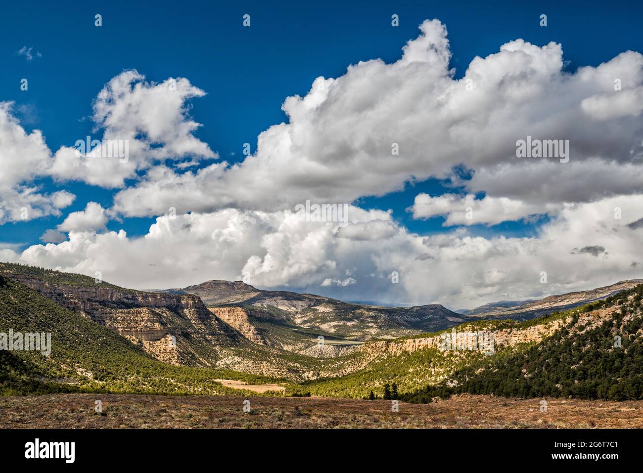 Wasatch Range, The Narrows area, view from Road 22, near town of Ferron ...