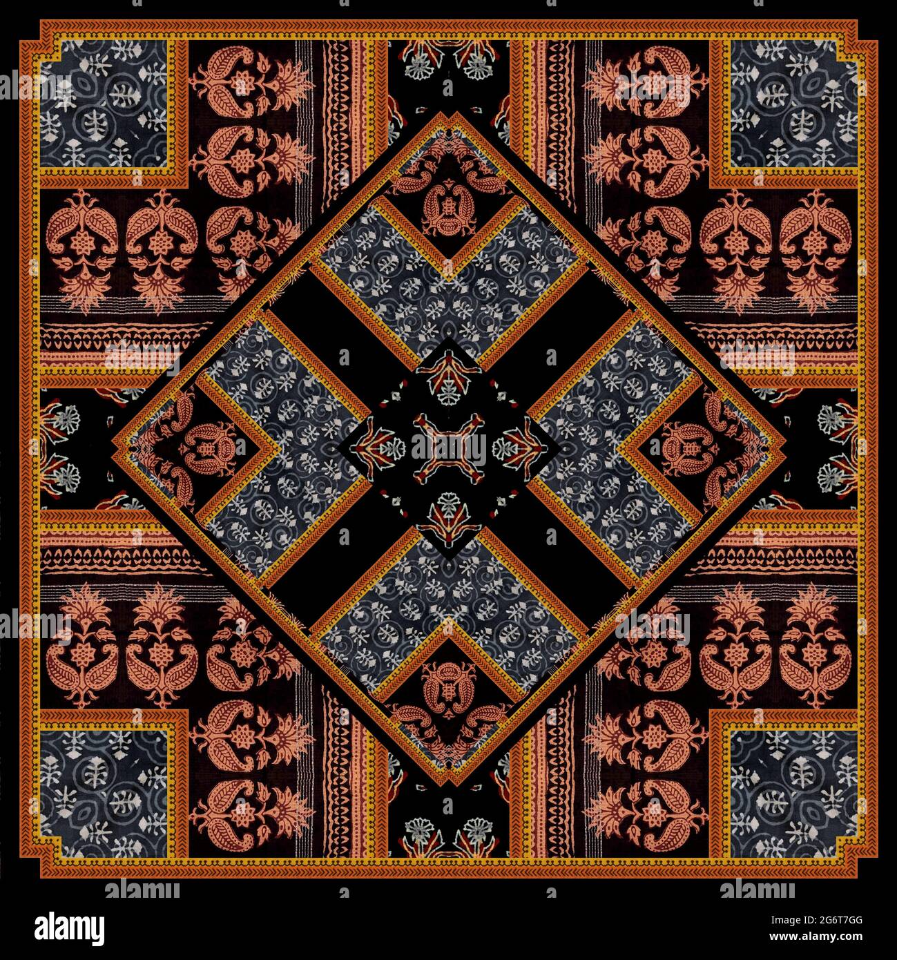 Traditional Scarf Design Stock Photo - Alamy