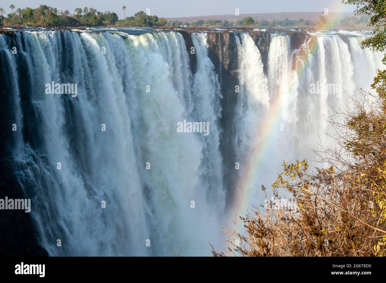 rainbow over Victoria Falls Zimbabwe Stock Photo - Alamy