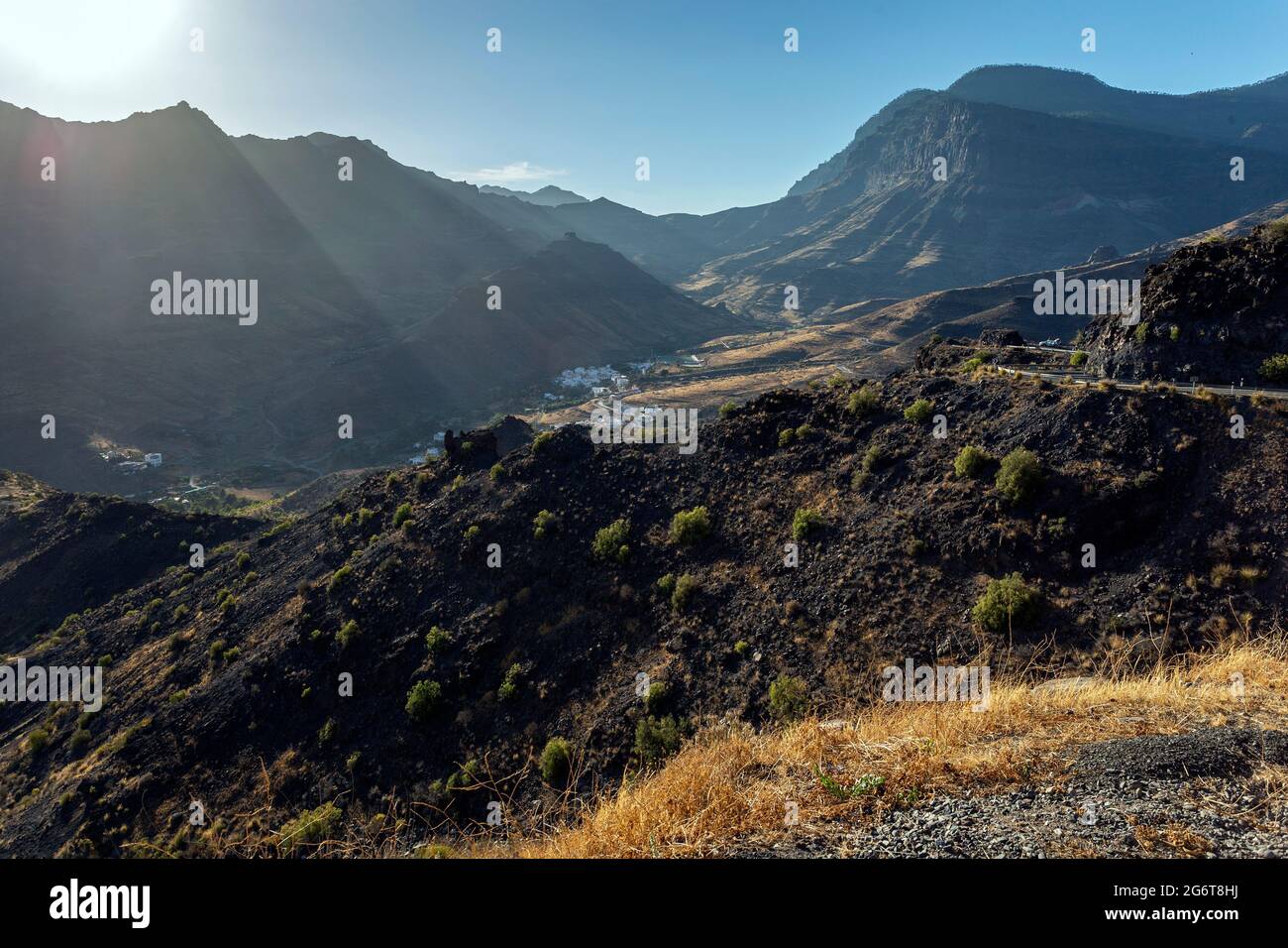 View from the Veneguera Viewing Point in Gran Canaria (Canary islands ...