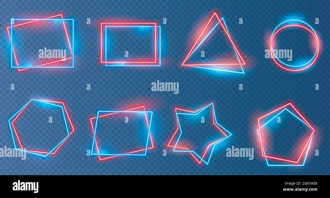 Set frames geometric shapes Stock Vector Images - Alamy