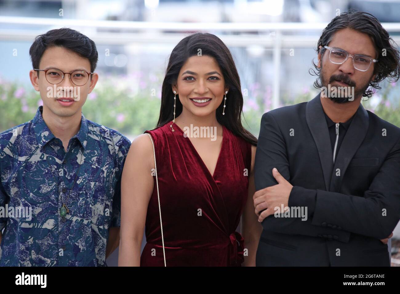 Cannes, France. 08th July, 2021. Jeremy Chua (L), Azmeri Haque Badhon ...