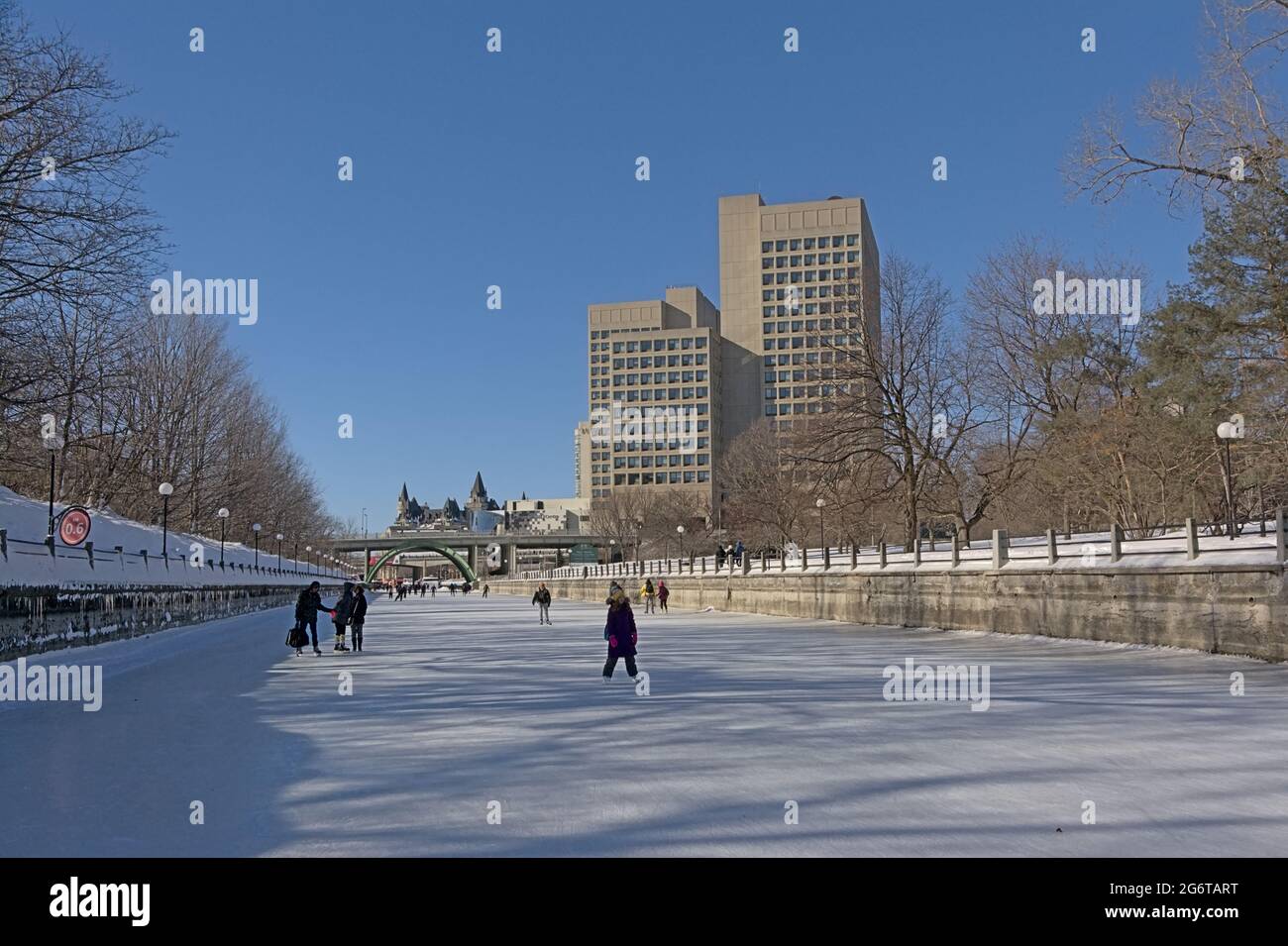 Skating on the world s longest rink, the Rideau Canal, Ottawa, Canada ...