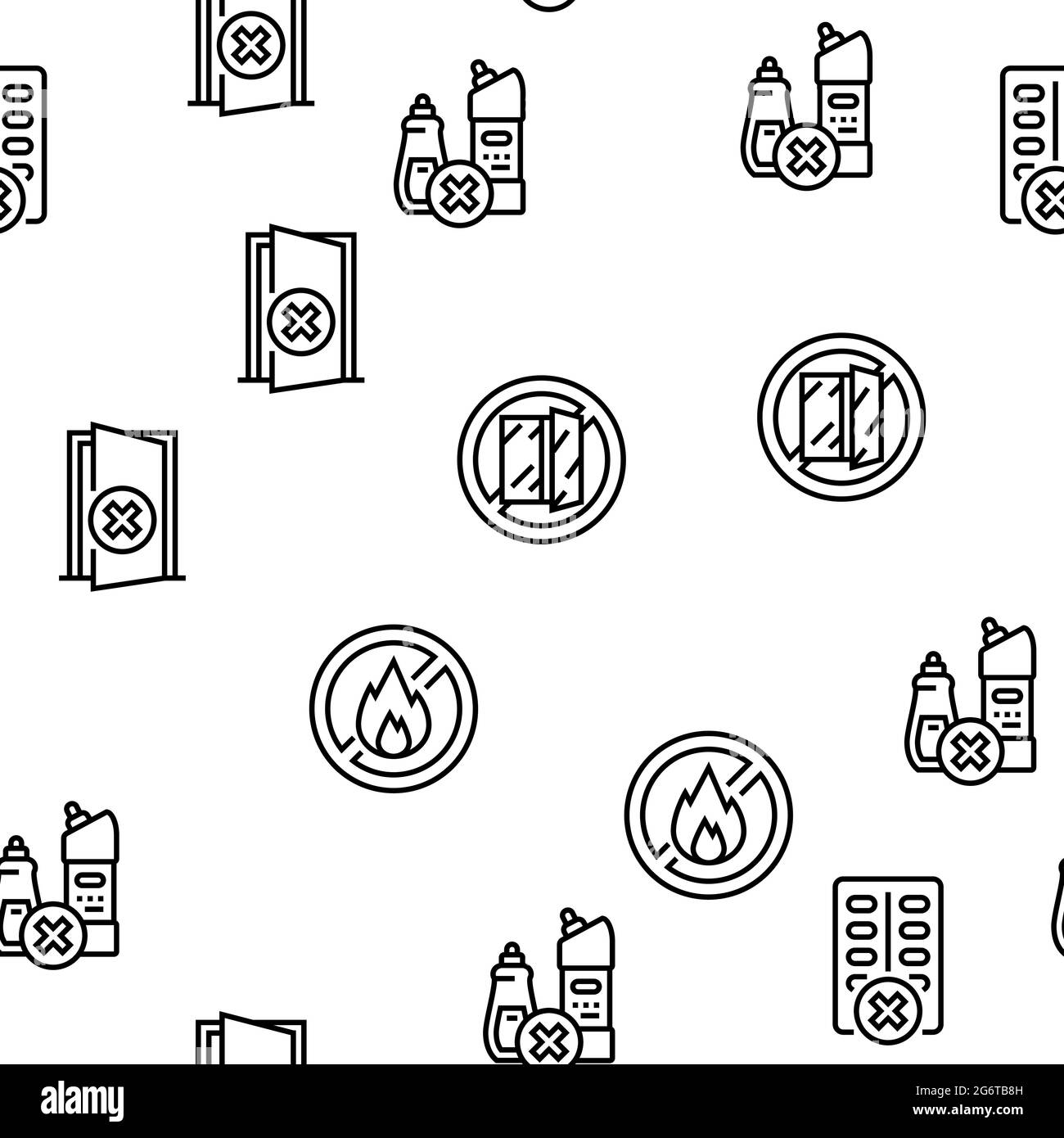 Child Life Safety Vector Seamless Pattern Stock Vector Image & Art - Alamy